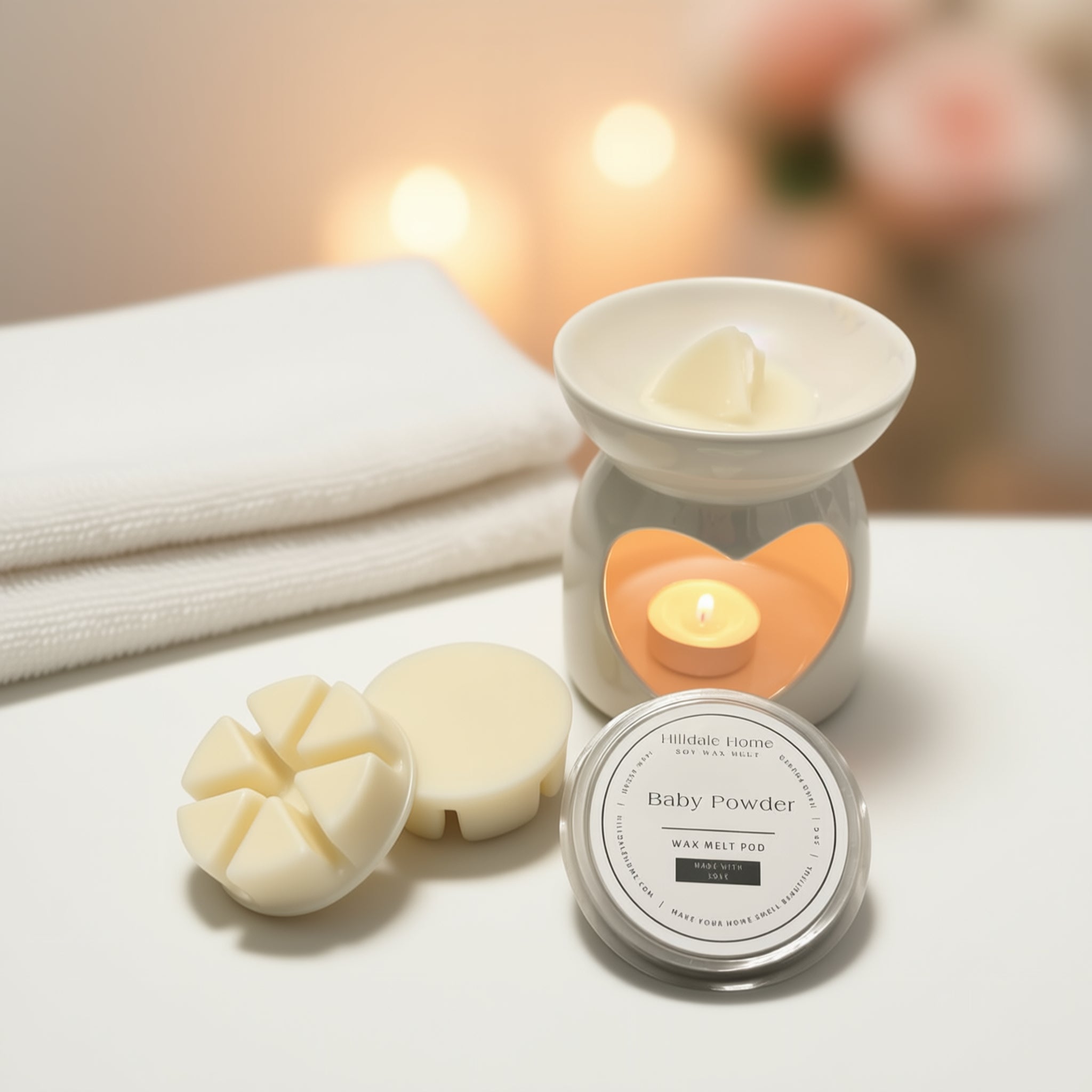 Baby Powder Wax Melt | Clean Soft Scent | Hilldale Home
